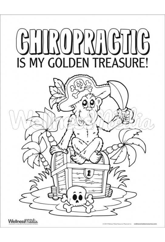 Chiropractic Themed Coloring Sheets