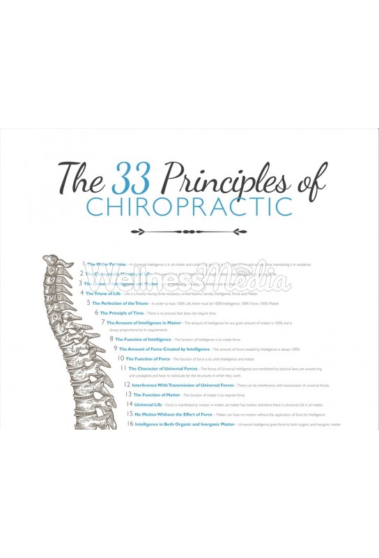 Chiropractic 33 Principles Poster
