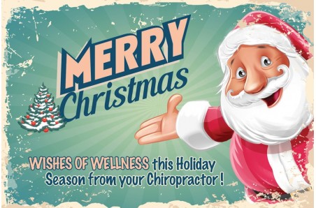 Chiropractic Christmas Postcard