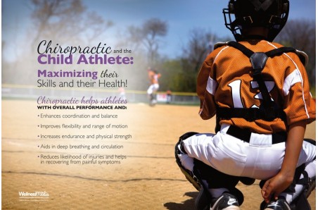 Chiropractic Baseball Active Kids Poster