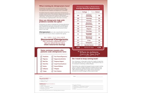 What is Chiropractic ROF Handout