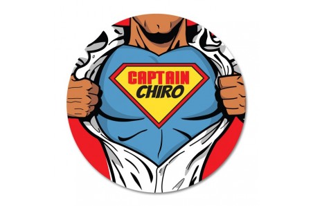 Chiropractic Superhero Sticker