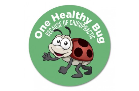 Chiropractic Ladybug Sticker