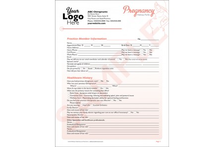 Chiropractic Pregnancy Intake Forms