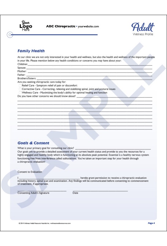 Custom Chiropractic Intake Forms