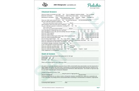 Custom Chiropractic Intake Forms