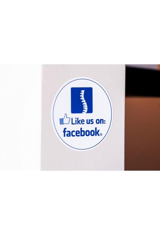 Like us on Facebook Round Stickers