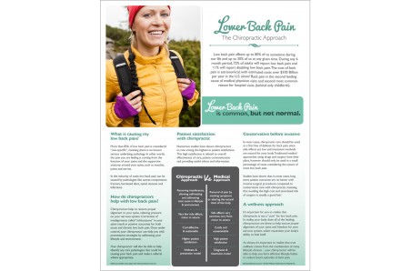 Chiropractic Low Back Pain Handout