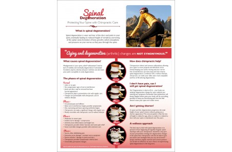 Chiropractic Spinal Degeneration Handout