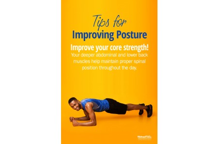 Tips for Improving Posture Poster