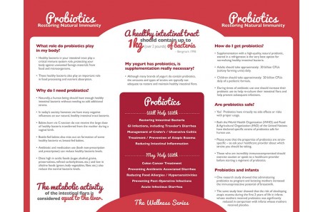 Probiotics Supplementation Brochure